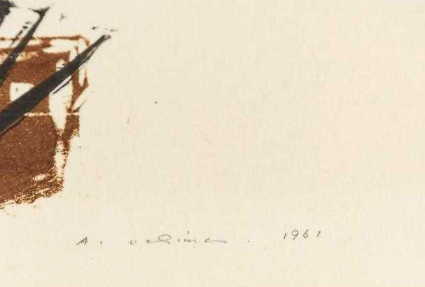 Flow and Grass by Ansei Uchima Woodblock Print