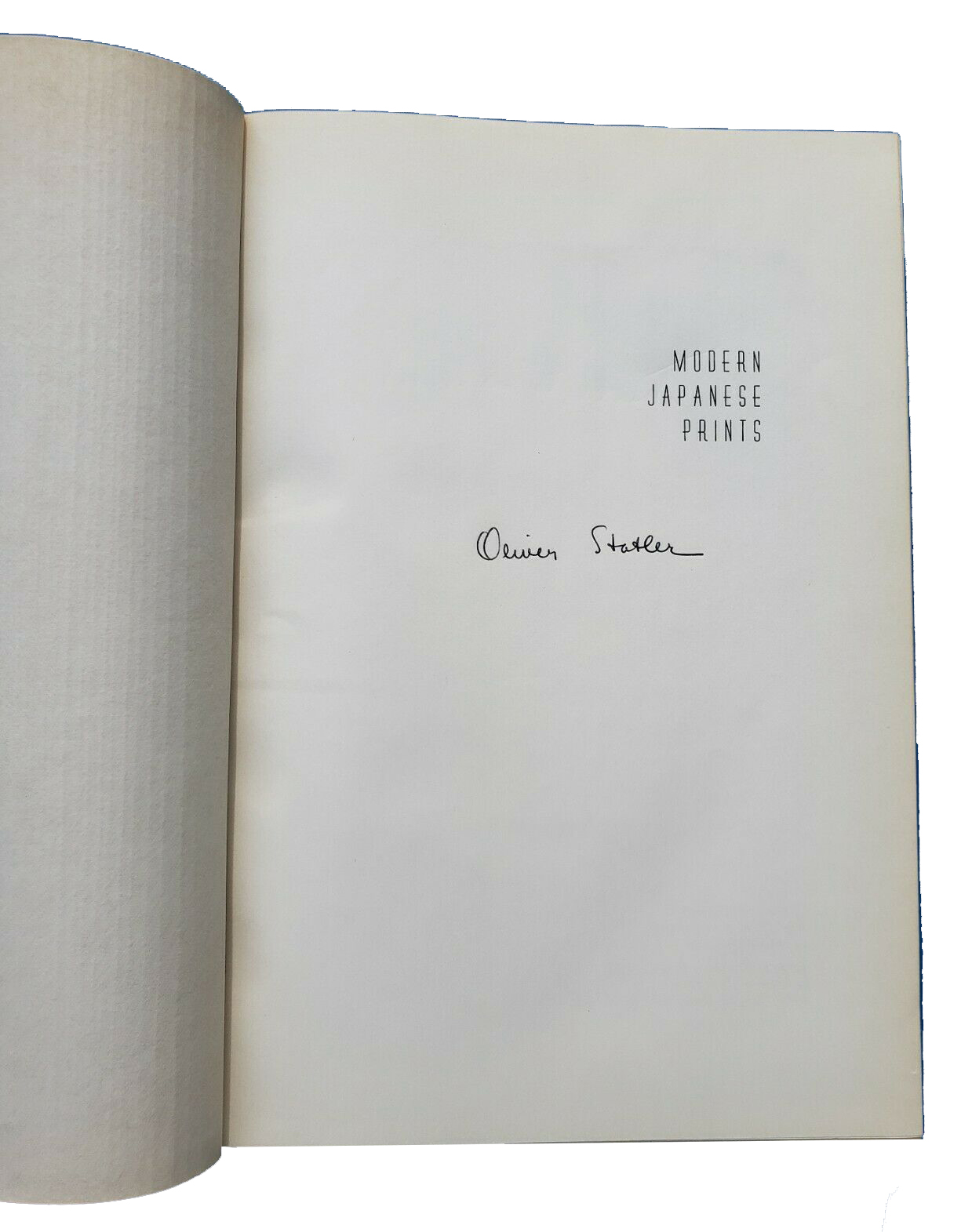 Modern Japanese Prints An Art Report by Oliver Statler Signed by Oliver ...