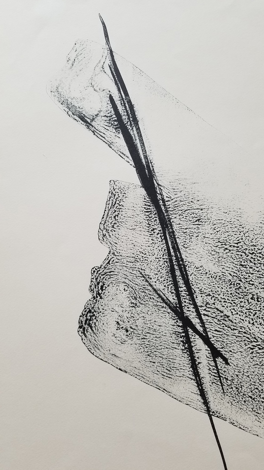 Source 11 by Toko Shinoda Abstract Lithograph Sumi-e Print