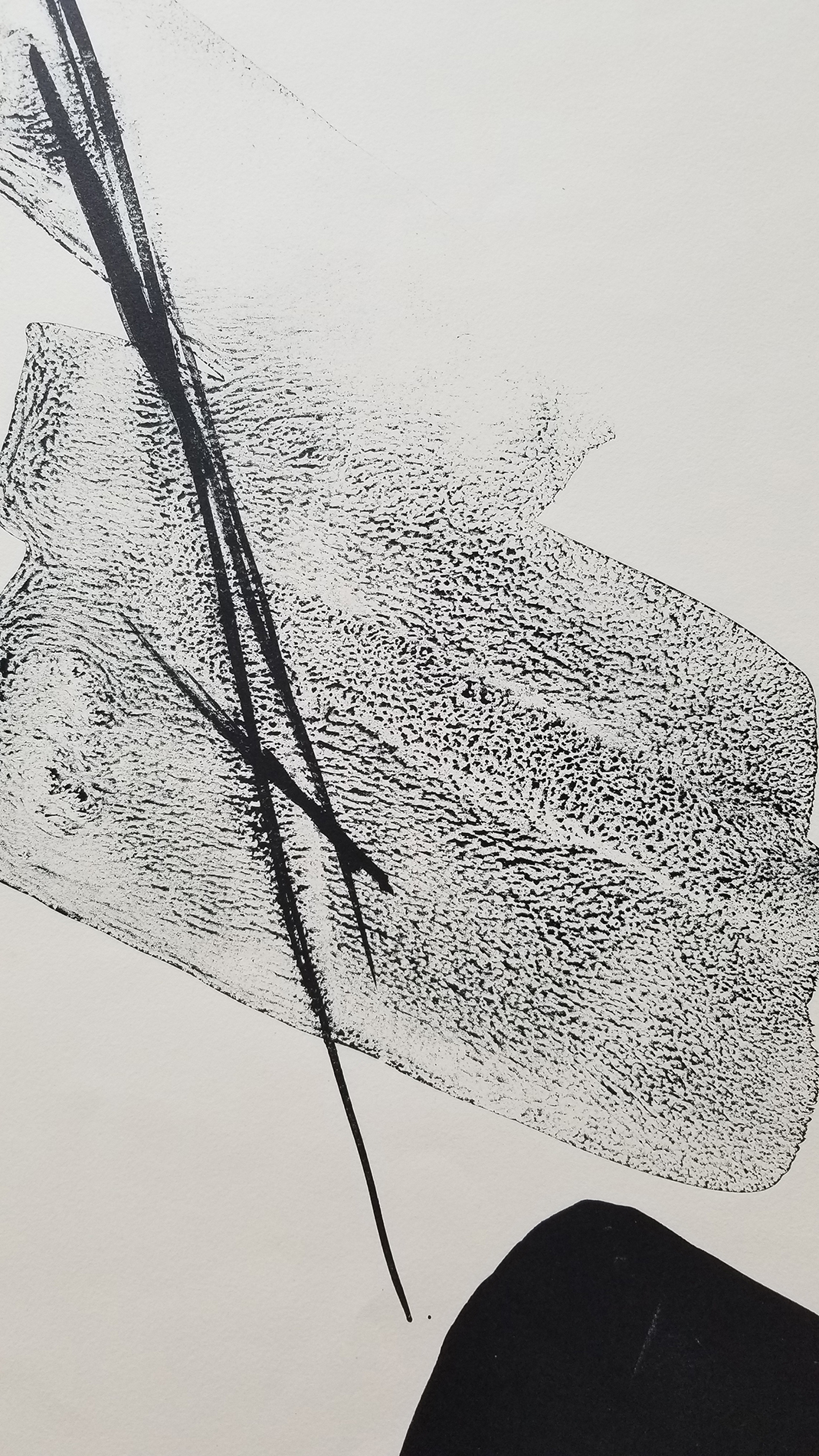 Source 11 by Toko Shinoda Abstract Lithograph Sumi-e Print