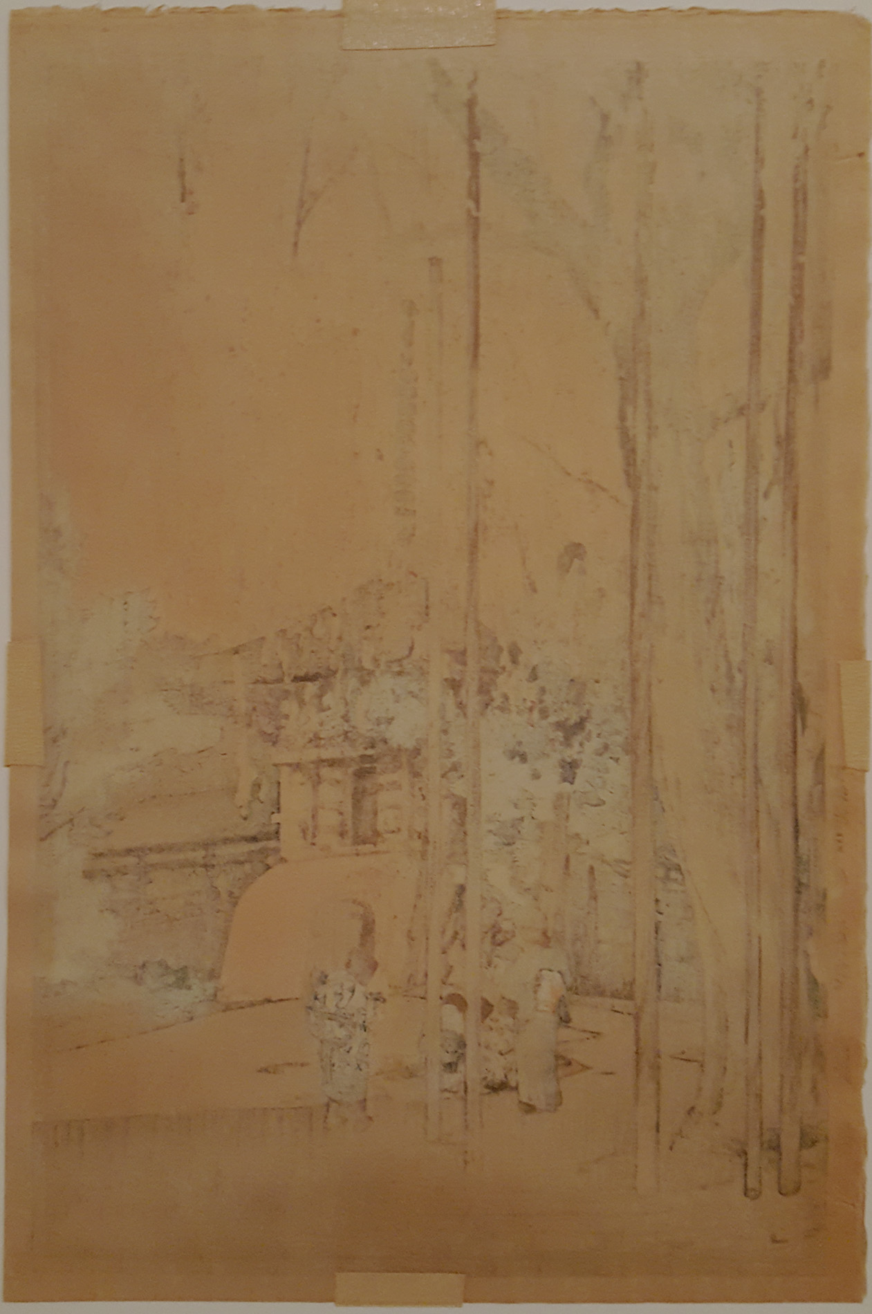 The Cherry Tree in Kawagoe by Hiroshi Yoshida Japanese Woodblock Print