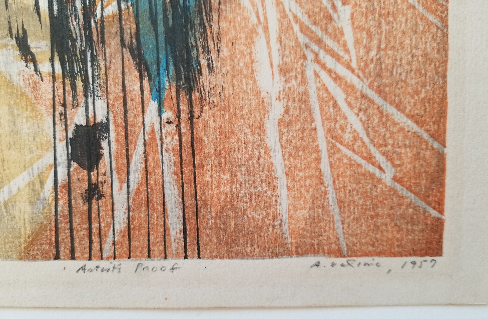 Sundown by Ansei Uchima Japanese Woodblock Print