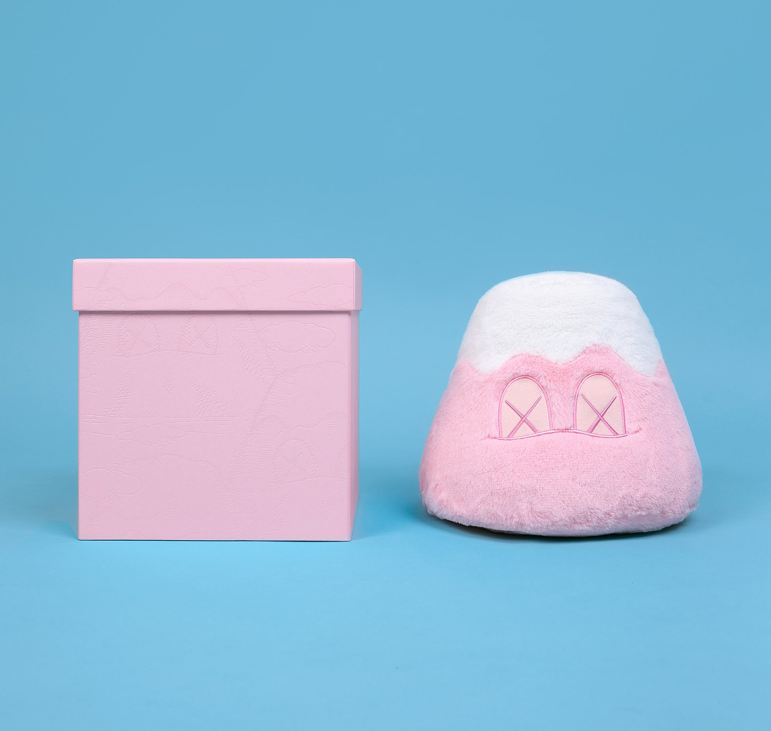 KAWS Holiday Japan Mt Fuji Plush Pink